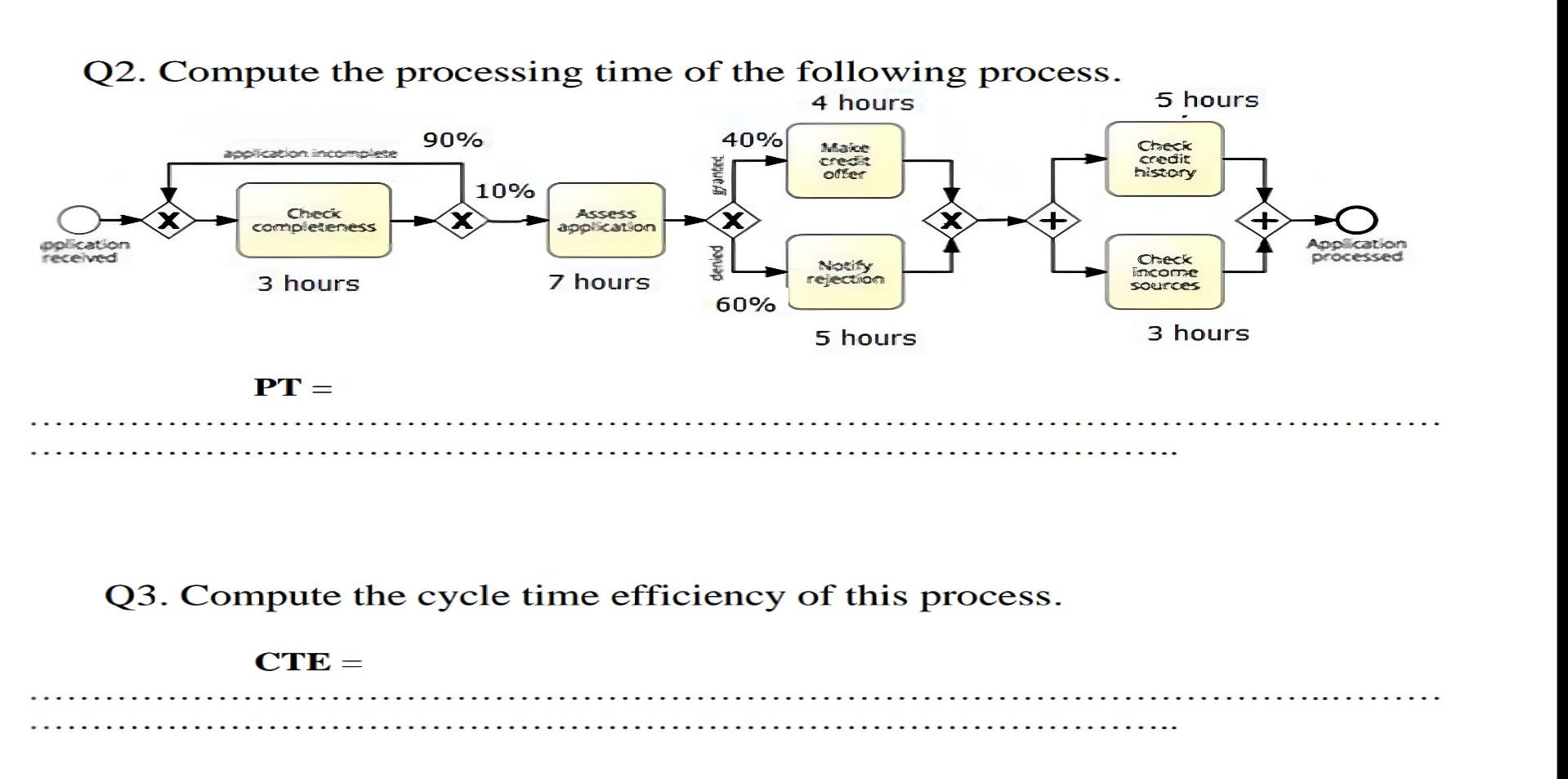 Assignment Flow analysis O1. Compute the cvcle time | Chegg.com