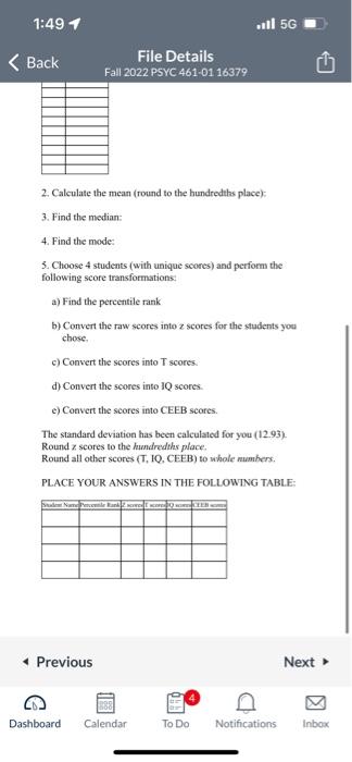 Solved Complete your work on separate paper and fill in your | Chegg.com