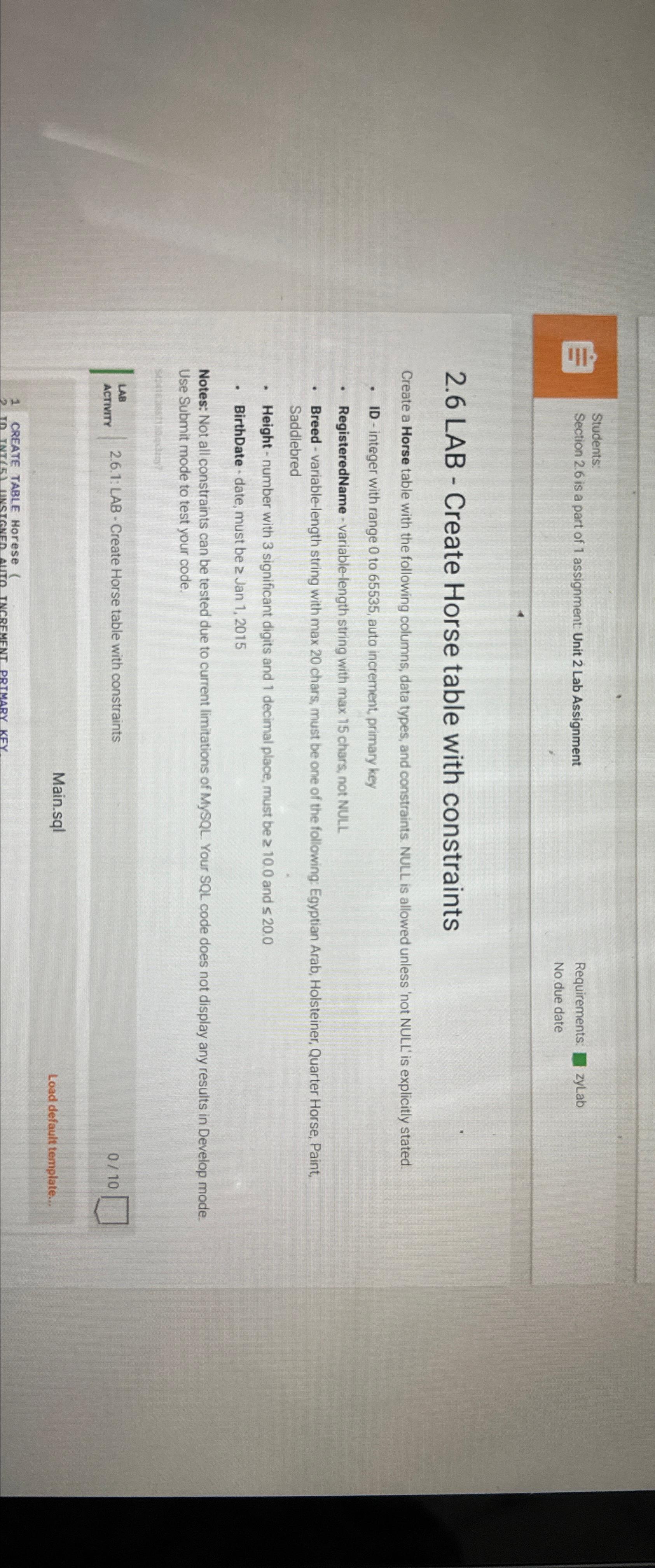 Solved Students:Section 2.6 ﻿is a part of 1 ﻿assignment Unit | Chegg.com