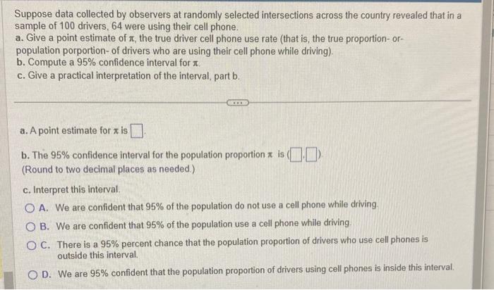 Solved Suppose data collected by observers at randomly | Chegg.com