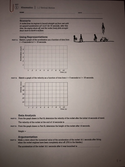 Solved UNIT 1 Kinematics 1.J Vertical Motion NAME DATE | Chegg.com