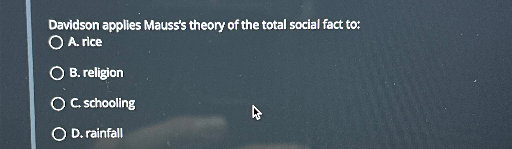 Solved Davidson applies Mauss's theory of the total social | Chegg.com