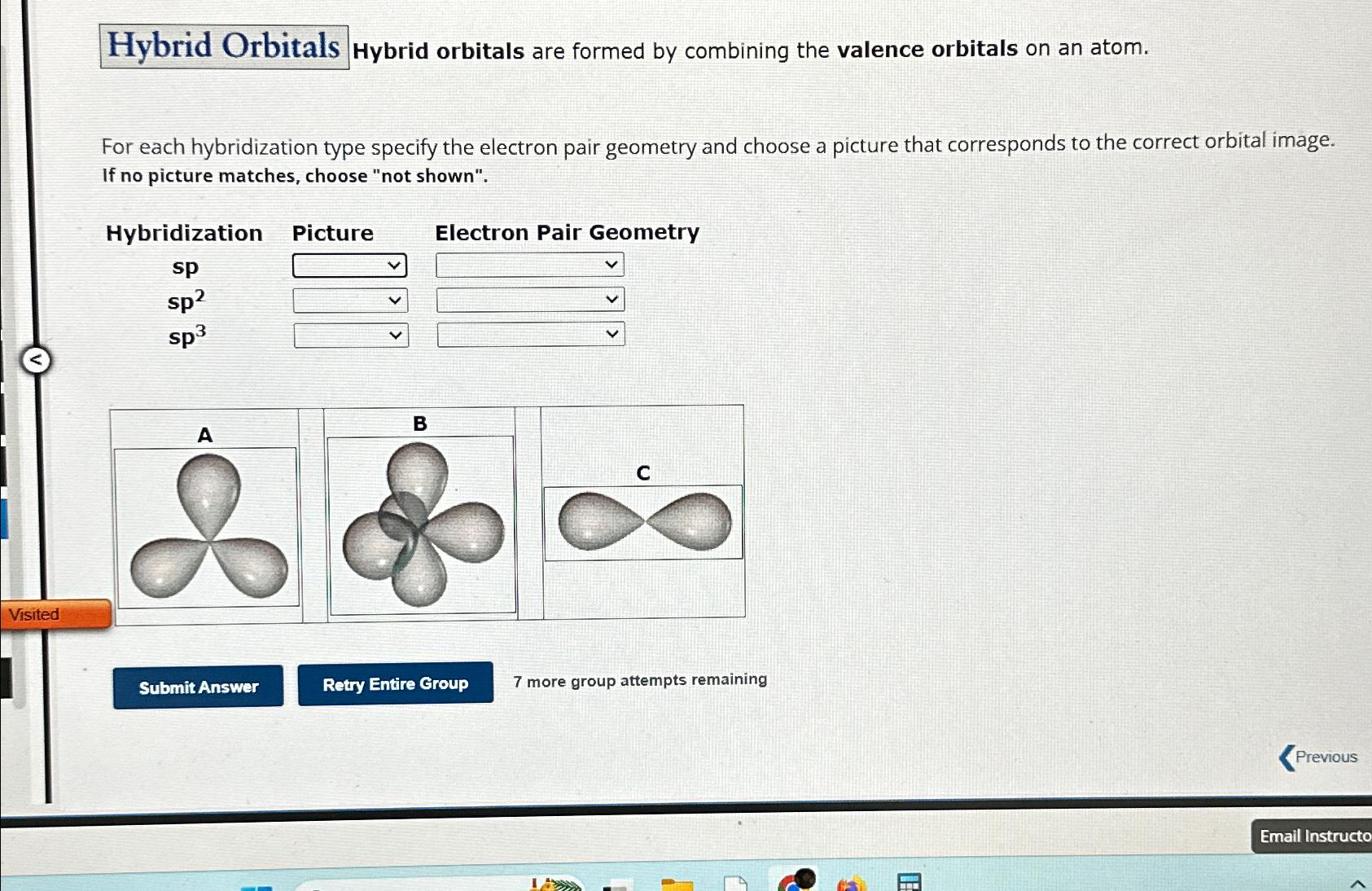 Solved Hybrid Orbitals Hybrid orbitals are formed by | Chegg.com