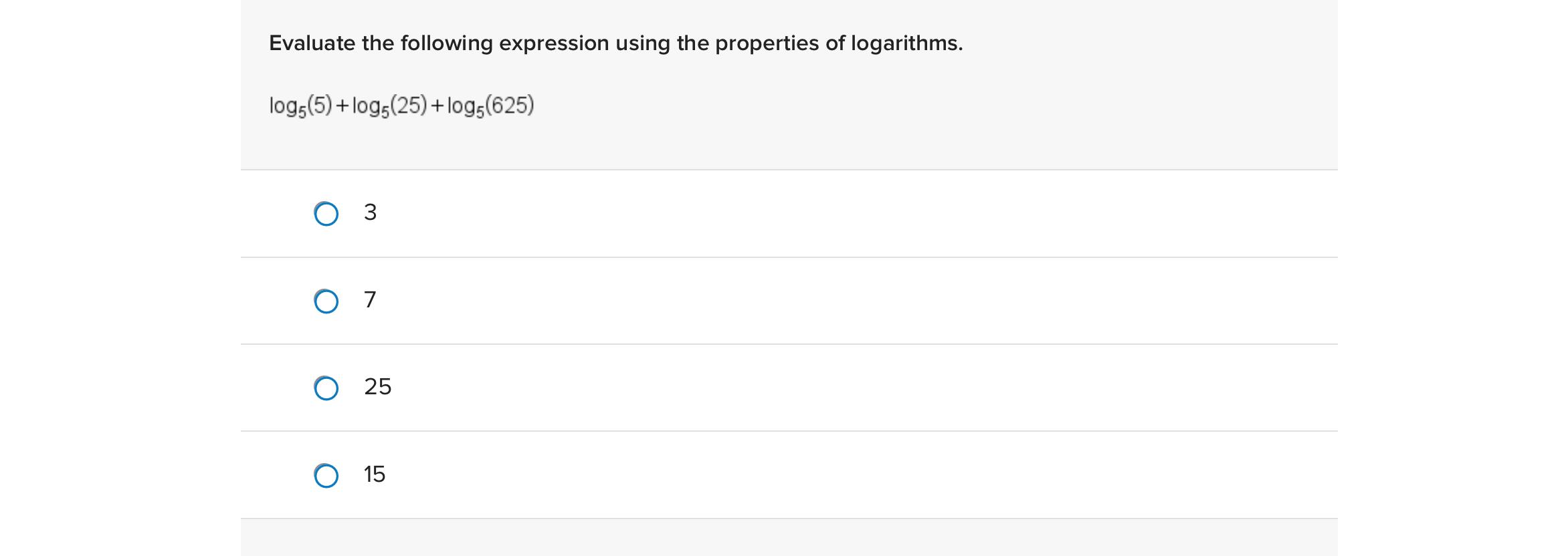 Solved Evaluate the following expression using the | Chegg.com