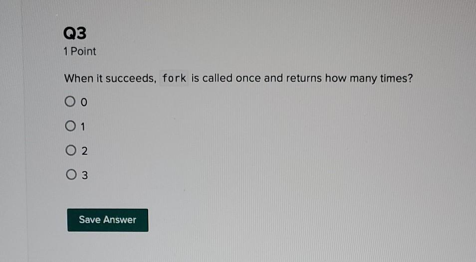 Solved H6: Processes & Concurrency Q1 1 Point Assuming no | Chegg.com