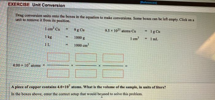 Solved EXERCISE Unit Conversion (References] Drag conversion | Chegg.com