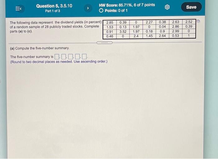 Solved help pleaseQ-5 a) compute the five numer summary b) | Chegg.com