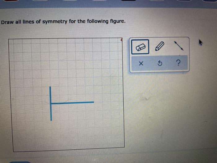 Solved Draw all lines of symmetry for the following figure. | Chegg.com
