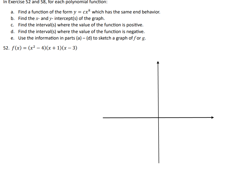 Solved In Exercise 52 ﻿and 58, ﻿for each polynomial | Chegg.com