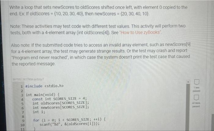 Solved Write a loop that subtracts 1 from each element in | Chegg.com