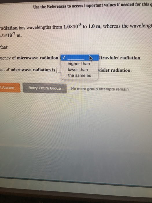 Solved Microwave radiation has wavelengths from 1.0x10 to | Chegg.com