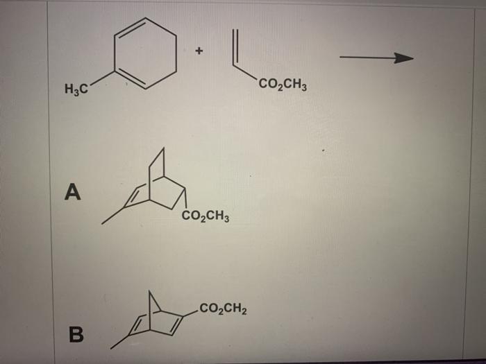 Solved H3C CO2CH3 А CO2CH3 .CO2CH2 A B ...CO2CH3 C D & | Chegg.com