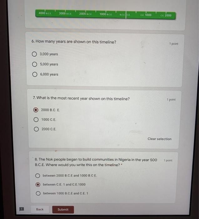 Solved 4000 BCE 3000 CE 2000 BCE 1000 BCE BCECE CE 1000 CE | Chegg.com