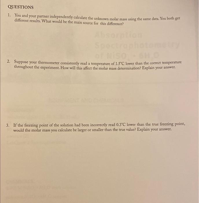 Solved QUESTIONS 1. You and your partner independently | Chegg.com