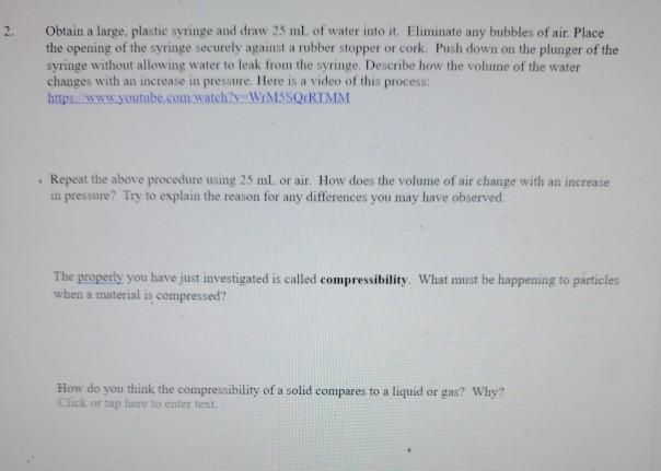 Solved how do you think the compressibility of a solid | Chegg.com
