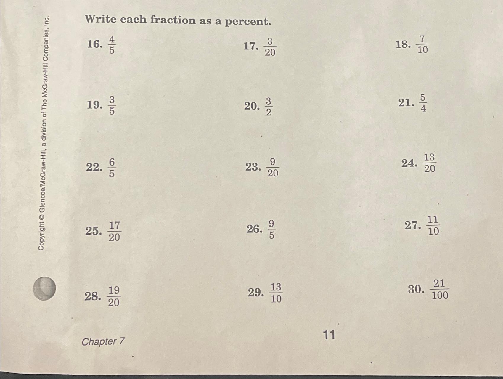 Solved Write each fraction as a | Chegg.com