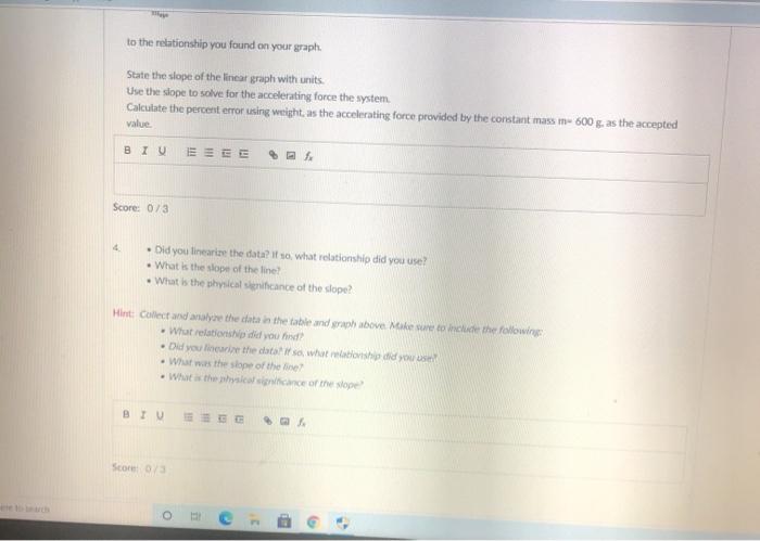 Part 1: Acceleration vs Accelerating Force From | Chegg.com