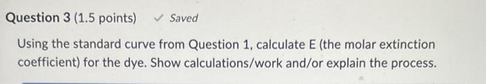 Solved Please help me answer Question 3. Using the standard | Chegg.com