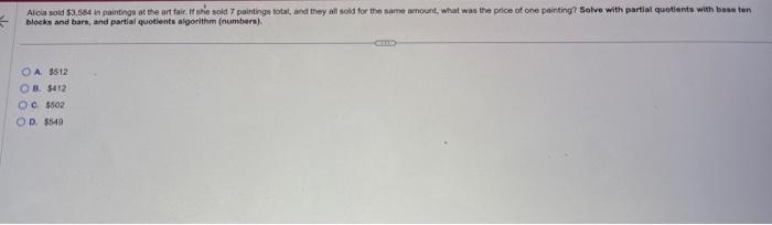 Solved bloeks and bart, and partial quotients algorithm | Chegg.com