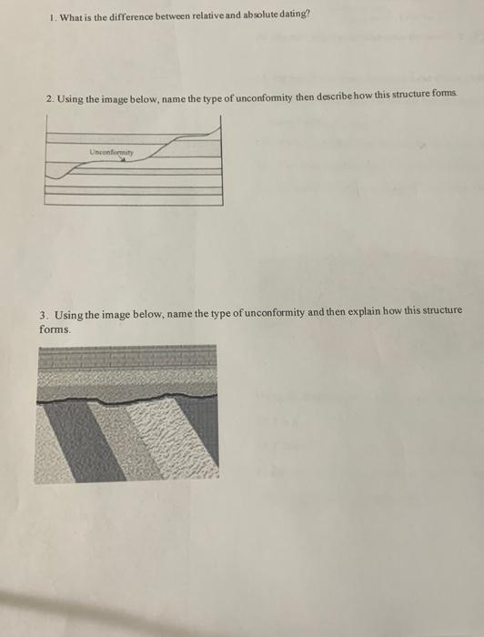 Solved 1. What is the difference between relative and | Chegg.com