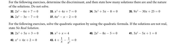 Solved For the following exercises, determine the | Chegg.com