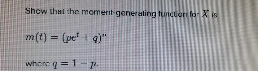 Solved Let X have a binomial distribution with n trials and | Chegg.com