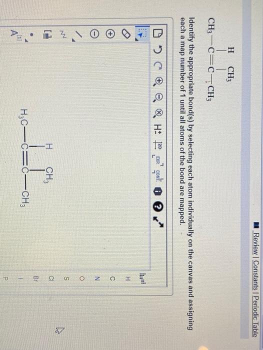Solved Review Constants Periodic Table H CH3 1 CH3 -C=CCH3 | Chegg.com