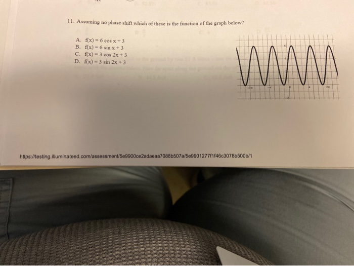 Solved 11. Assuming no phase shift which of these is the | Chegg.com