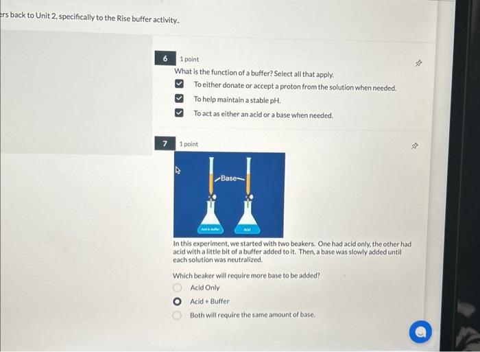 Solved ers back to Unit 2, specifically to the Rise buffer | Chegg.com