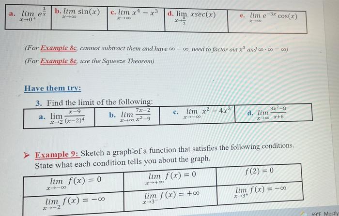 Solved 1 b. lim sin(x) a. lim ex x-0+ c. lim x-x³ X→∞0 X-8 | Chegg.com