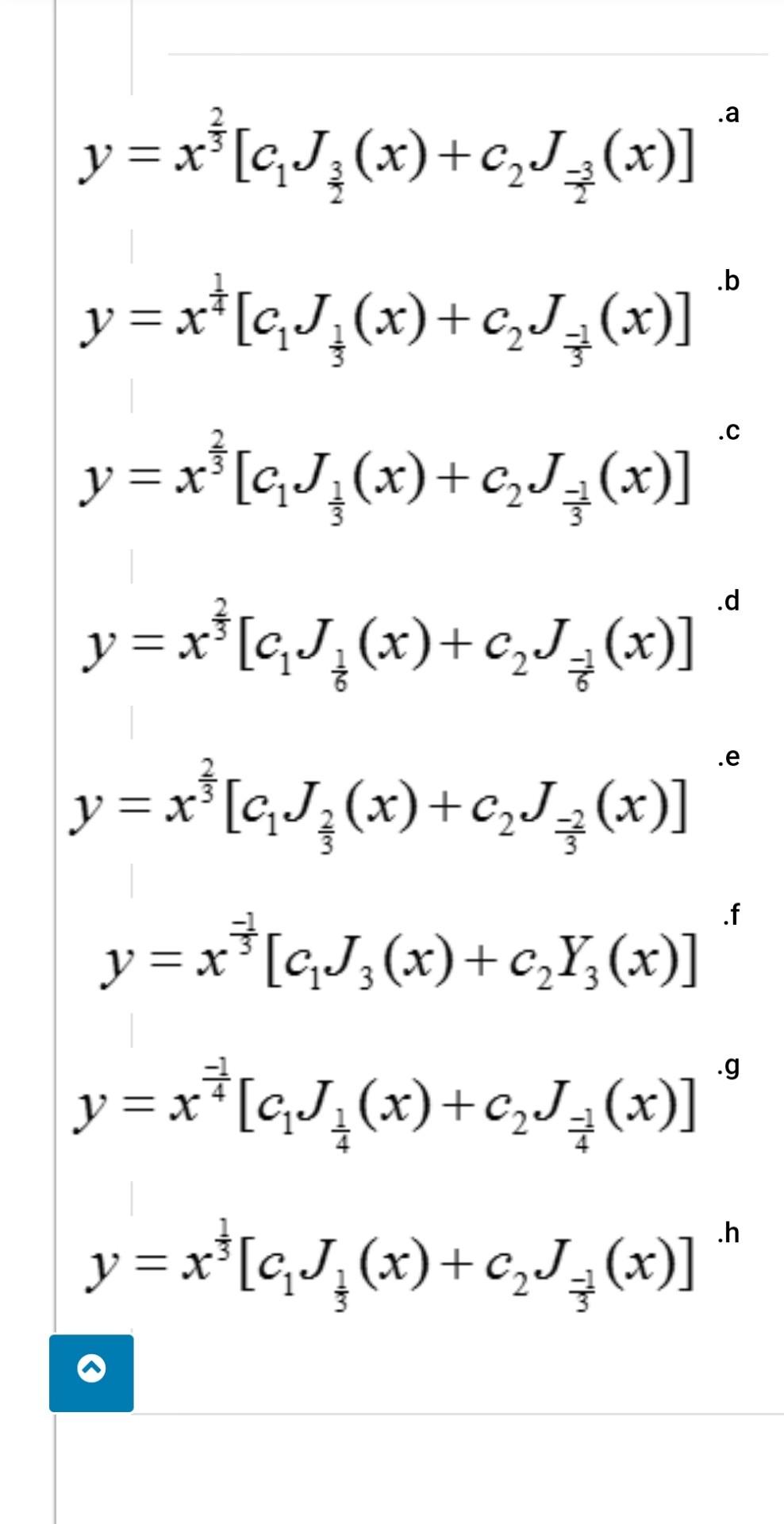 Solved .a .b .C .d y=x} [c;J(x)+c2J4 (x)] y=x* [G,J(x)+c,J= | Chegg.com