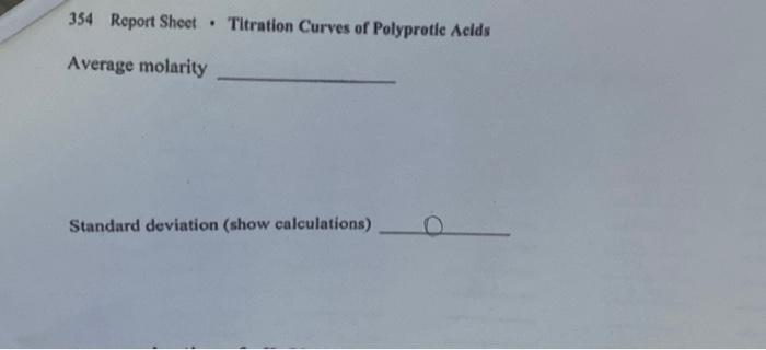 Solved C Determination Of The Acid Dissociation Constants Chegg