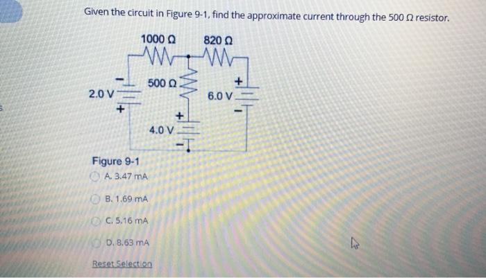 Solved Given the circuit in Figure 9-1, find the approximate | Chegg.com