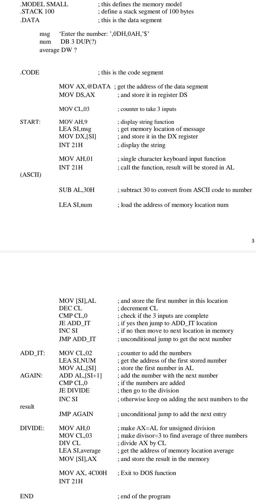 Solved Modify this assembly code accordingly two task are | Chegg.com