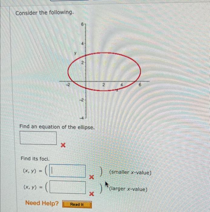 Solved Consider the following. Find an equation of the | Chegg.com