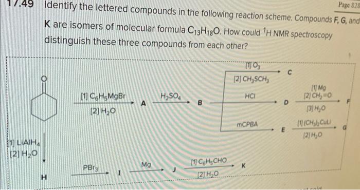 Solved Page 825 Identify the lettered compounds in the | Chegg.com