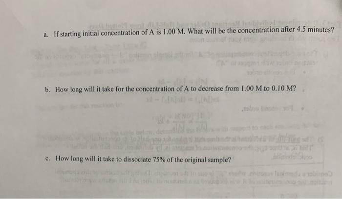 Solved Part 3: Determining Individual Reactant Order and | Chegg.com
