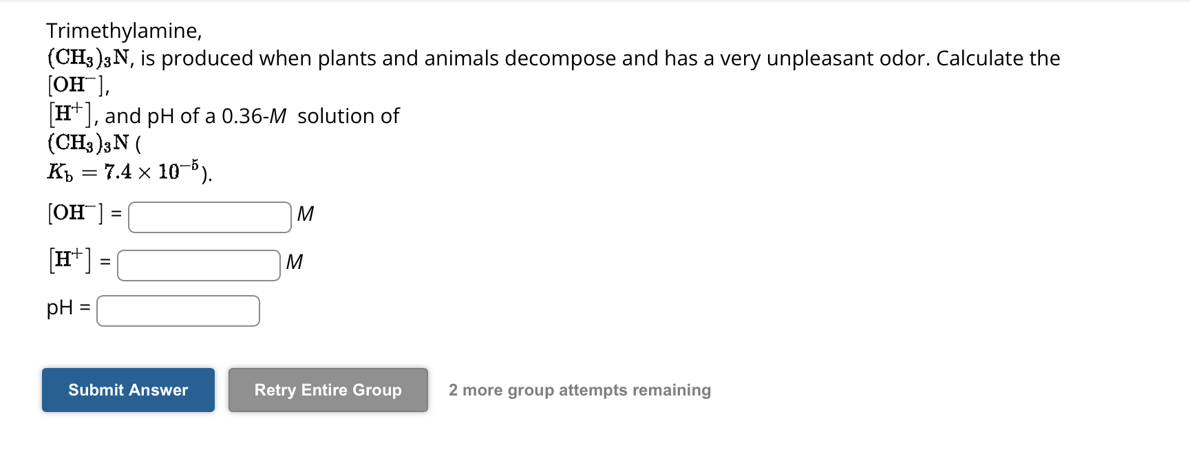 Solved Trimethylamine,(CH3)3N, ﻿is produced when plants and | Chegg.com