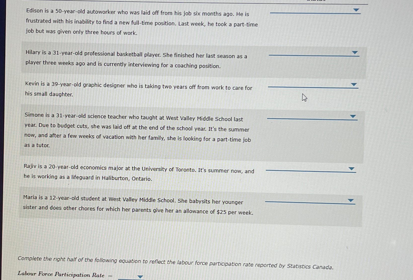 Solved Edison is a 50-year-old autoworker who was laid off | Chegg.com