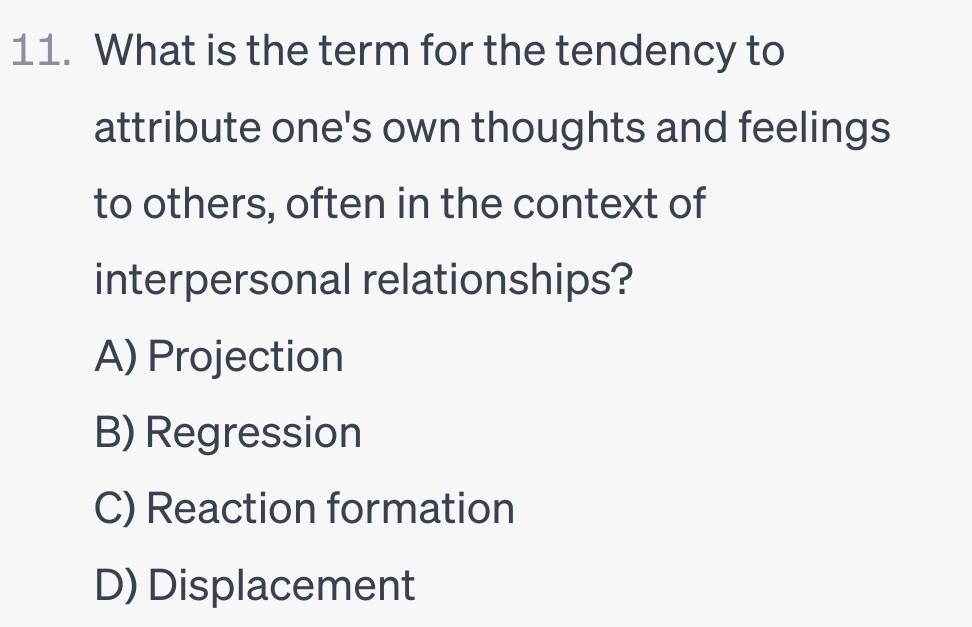 Solved 11. What is the term for the tendency to attribute | Chegg.com