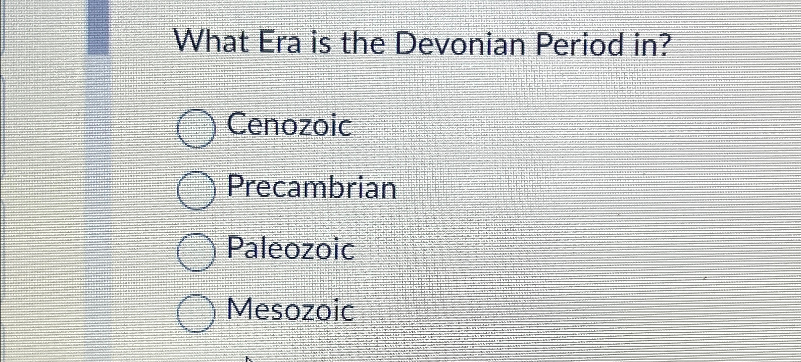 Solved What Era is the Devonian Period | Chegg.com