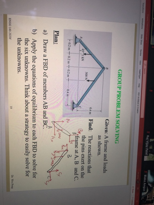 Solved Raj Vijay Patel Blake Angus Transitions Animations | Chegg.com