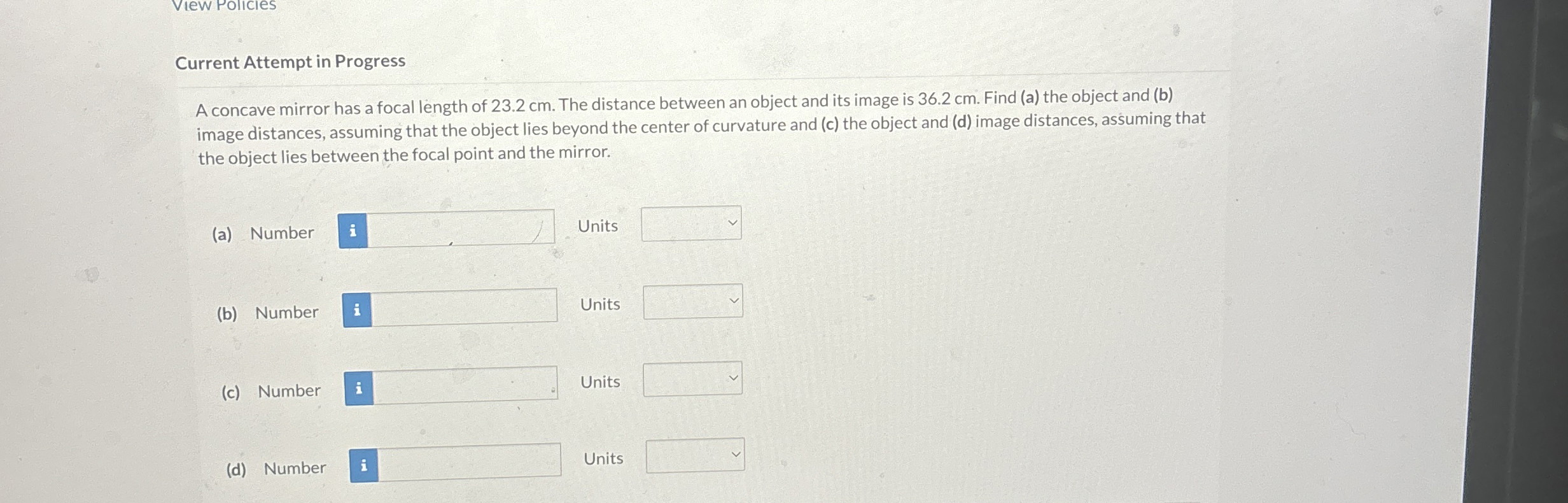 Solved View PoliciesCurrent Attempt in ProgressA concave | Chegg.com