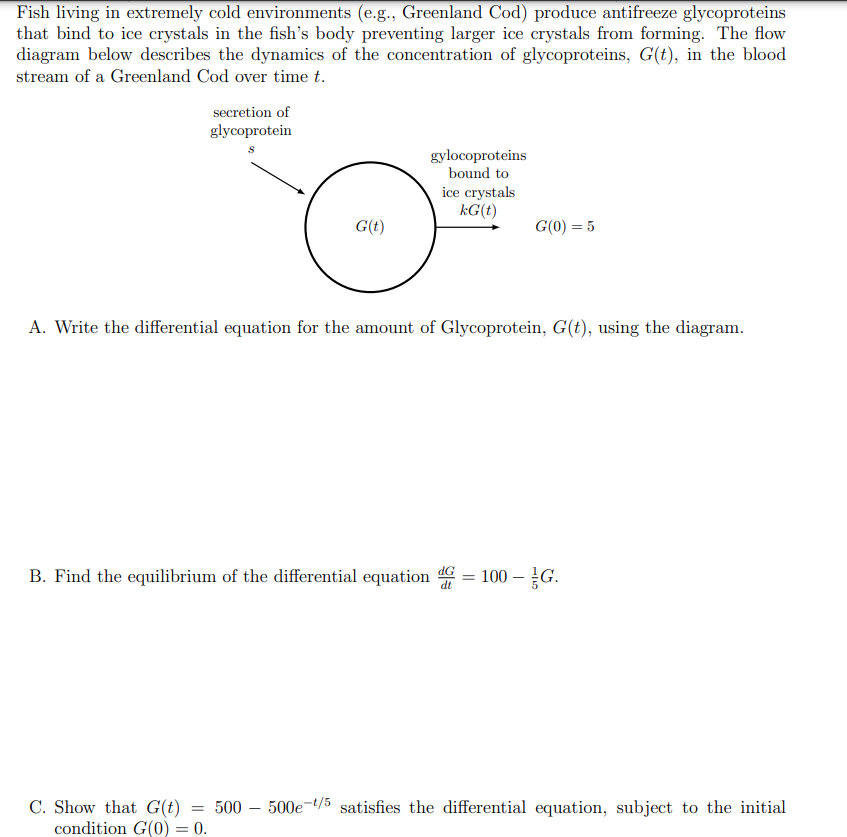 Solved Fish living in extremely cold environments (e.g., | Chegg.com