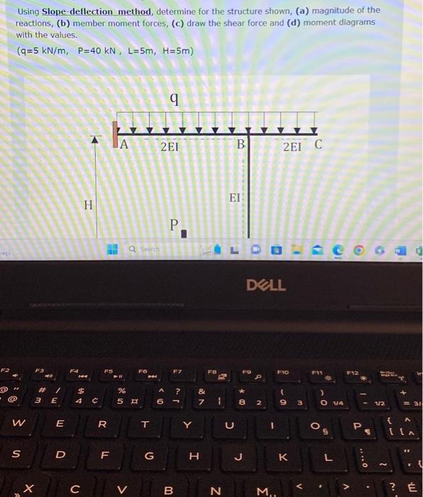 Solved Using Slope-deflection method, determine for the | Chegg.com