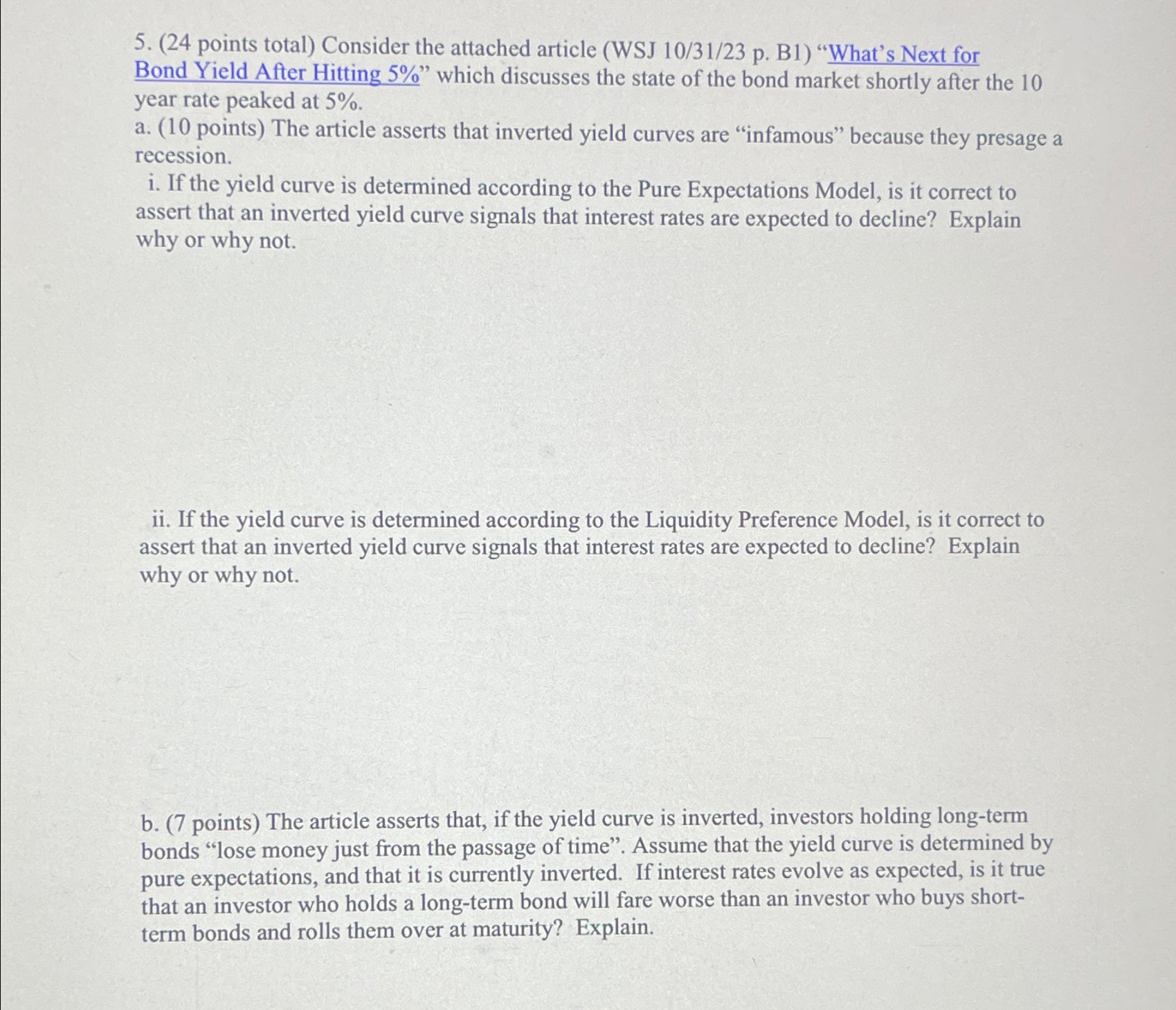 Solved (24 ﻿points total) ﻿Consider the attached article | Chegg.com