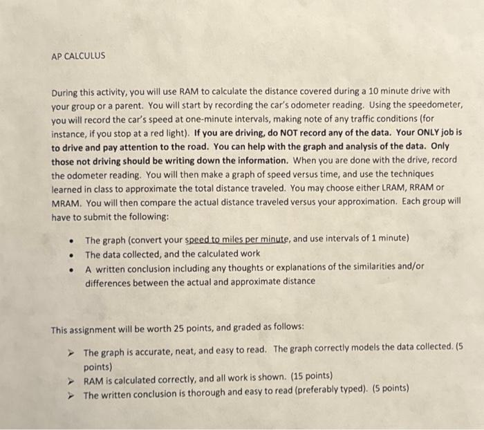 Solved During this activity, you will use RAM to calculate | Chegg.com