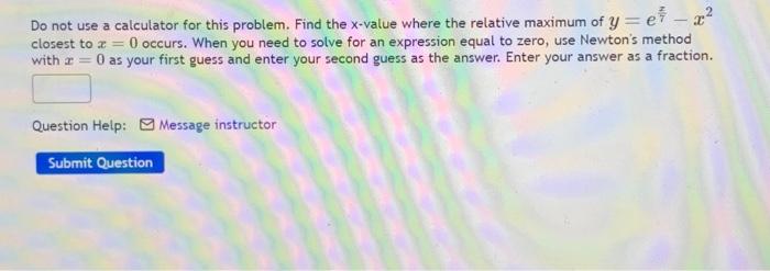 Solved Do Not Use A Calculator For This Problem Find The 