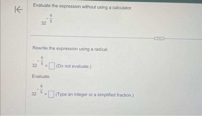 Solved Evaluate the expression without using a calculator. | Chegg.com