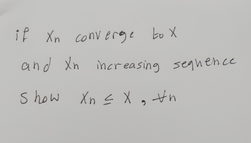 Solved By real analysis if xn ﻿converge to x ﻿and xn | Chegg.com